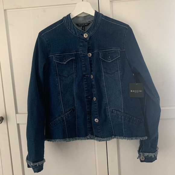 Baccini | Jackets & Coats | Baccini Denim Jacket Womens Medium | Poshmark